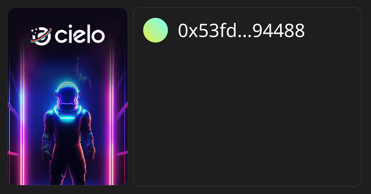 Wallet 0x53fd...94488 | Cielo